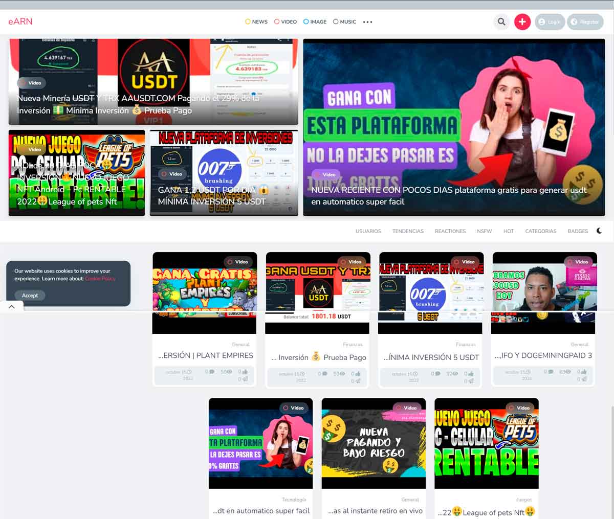 eARN ¿Es un fraude? Opiniones REALES